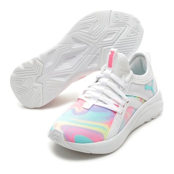 Puma | Shoes | Puma White Island Pastel Swirl Softride Sophia Jr ...